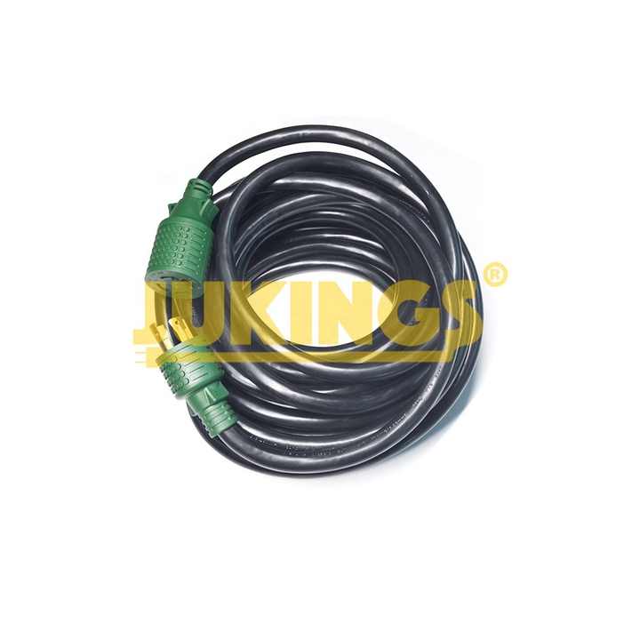 40ft 30 Amp 4 Prong Generator Extension Cord, 10 Gauge SJTW L14-30P to ...