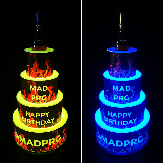 Happy Birthday Cake VIP Display Acrylic Holder Champagne Glorifier ...
