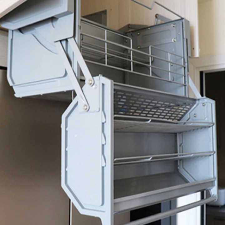 High Quality Modern Pull down Kitchen Cabinet Storage Shelves