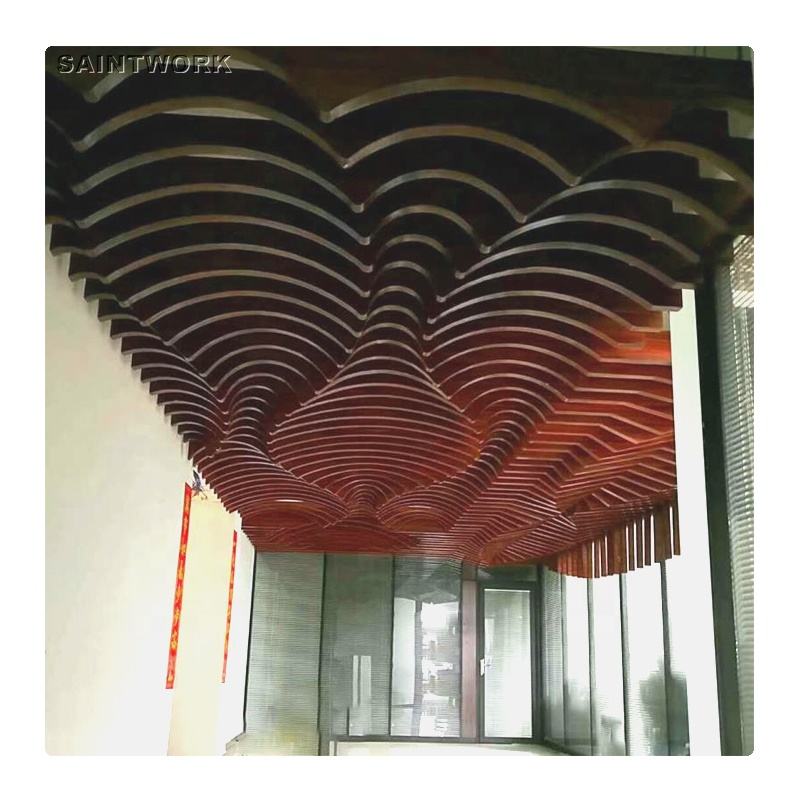 3D Wavy Arc Aluminum Wall Ceiling Panels - Stylish & Durable