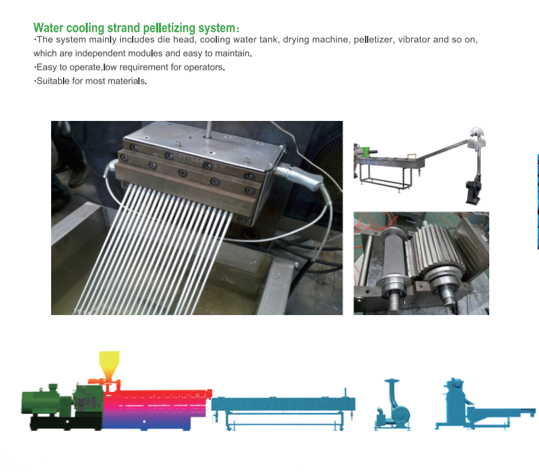 Plastic Recycling Cutter Granule Machine Pvc Recycling Extruder Two Stage Extruder
