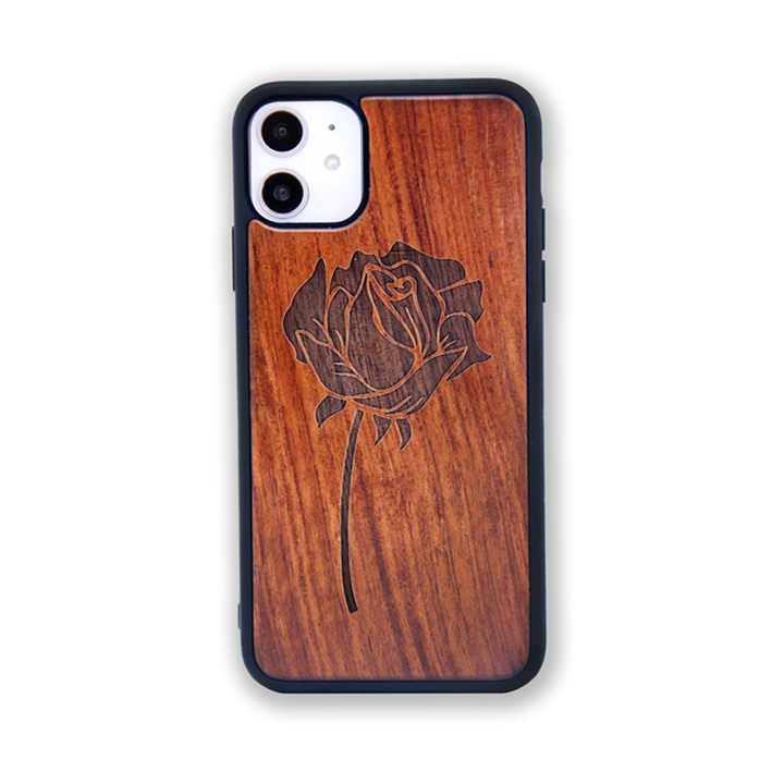Luxury Engraved Bamboo Phone Cases for Iphone 11 & More