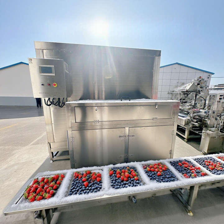 Automatic 1 Ton/H IQF Tunnel Blast Freezer Factory Price Quick Freezing ...