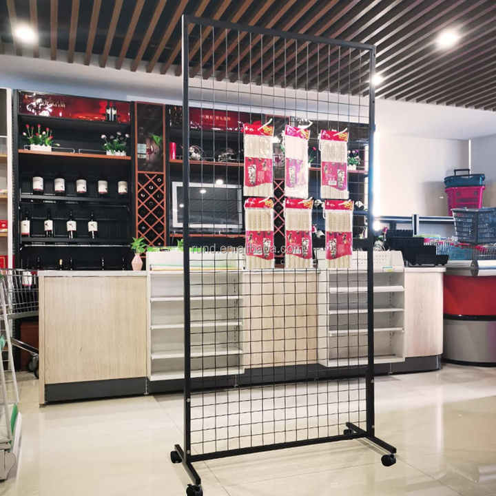 Two-double Gridwall Panels Tower by Runda - Heavy Duty Display