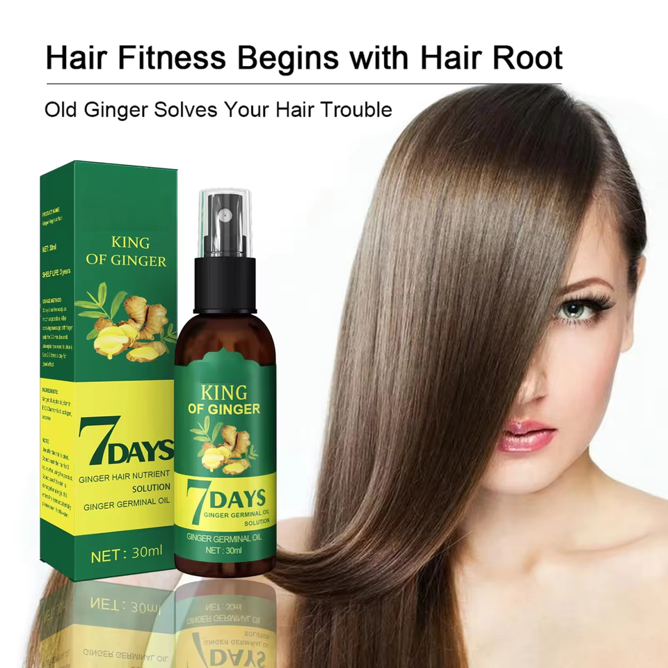 Green Ginger Anti-Hair Prevent Loss Oil,Ginger 7 Days Hair Growth ...