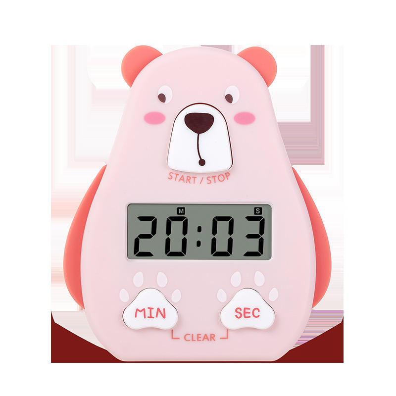 Cartoon Bear Study Timer for Kids - Pomodoro Countdown