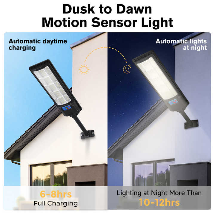 600W Super Bright IP65 Rated Solar Street Lights Outdoor Waterproof ...