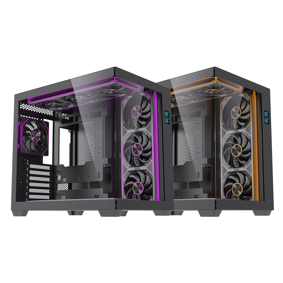 LOVINGCOOL 2026 PC Case Gaming ATX Case Oversized Side Stalinite Wide ...