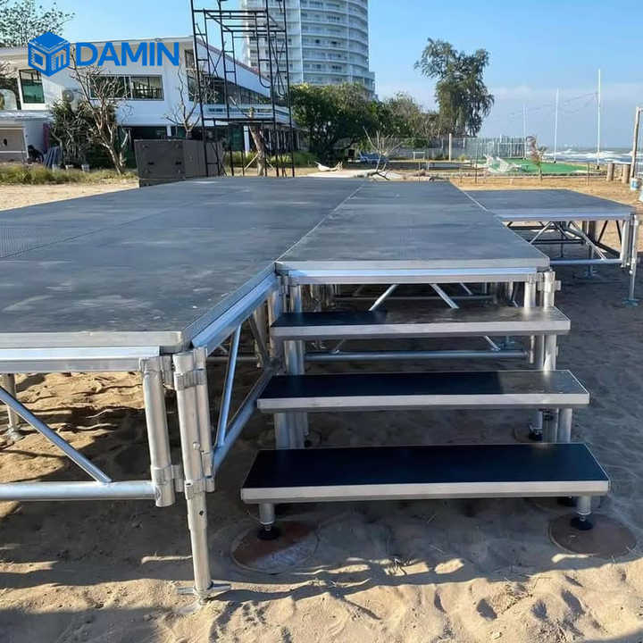 1*2m Adjustable Height 1m-1.5m Aluminum Platform for Performance ...