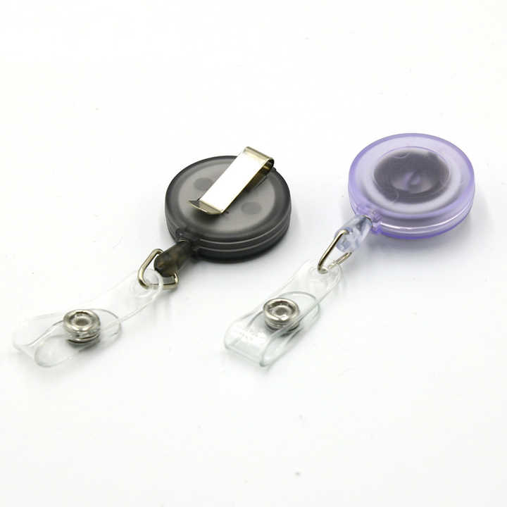 Lebei Custom Logo Retractable Round Plastic Yo-Yo ID Badge Reel ...