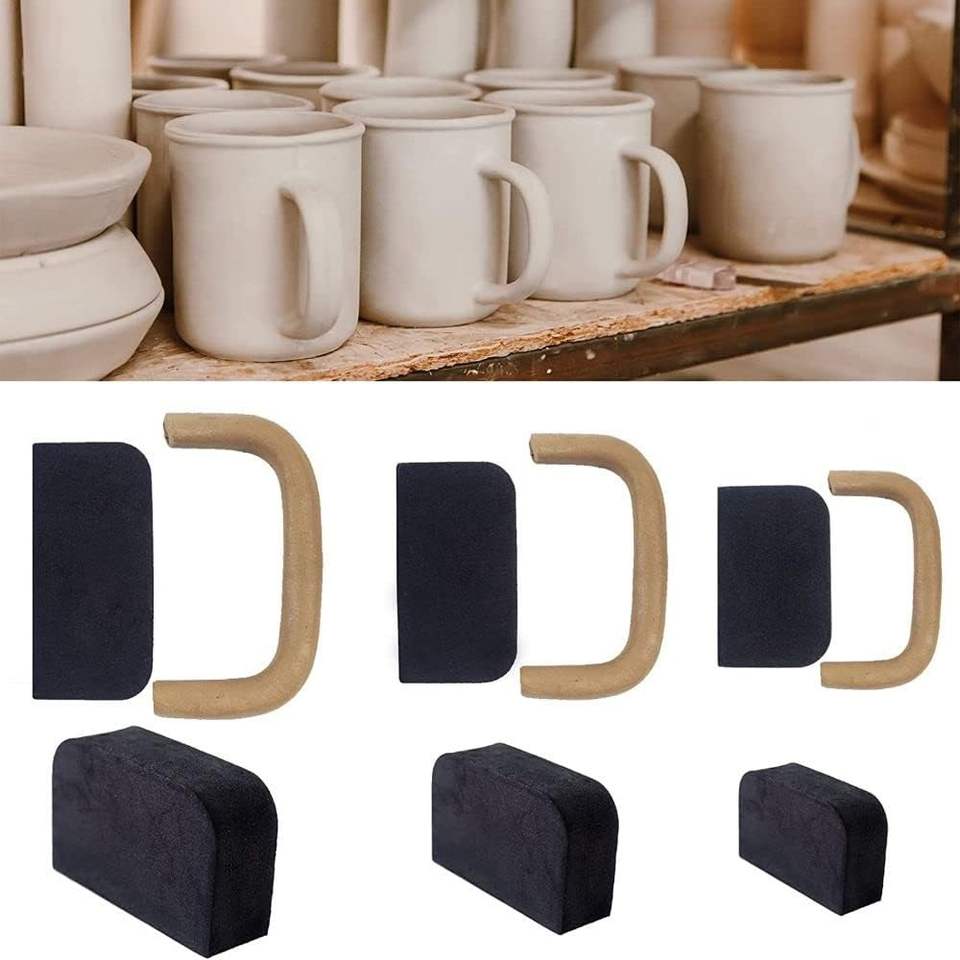 Bview Art 12 Pcs Pottery Mug Handle Molds Set DIY Cups Handle Making ...