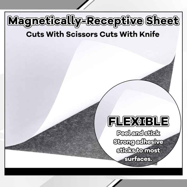 A3 A4 A5 Rubber Magnetic Adhesive Sheets 8x10inch/8x11 Inch Flexible ...