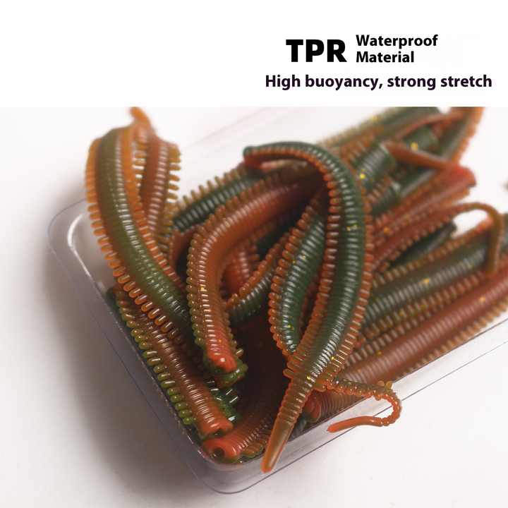 Lure Bloodworms-8cm Bionic Red Worm/Noodle Worm Floating Micro Needle ...