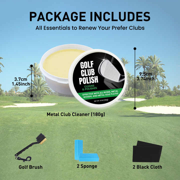 All-in-One Quick-Dry Golf Club Cleaner & Polish Kit for Irons Woods ...