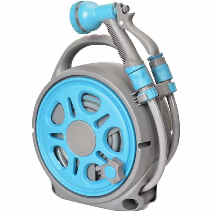 Flexible Portable Retractable Garden Hose Reel With Nozzle Sprayer ...