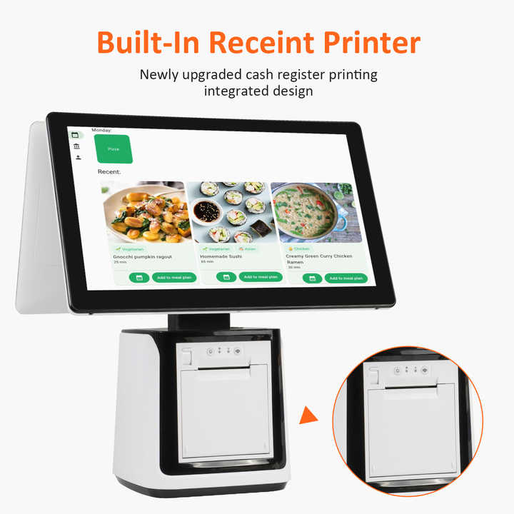 15.6 Inch Pos Terminal Machine Computer All in One Pos Dual Screen ...