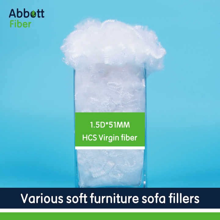 wholesale premium Sofa filling material HCS fiber polyfill hollow fiber ...