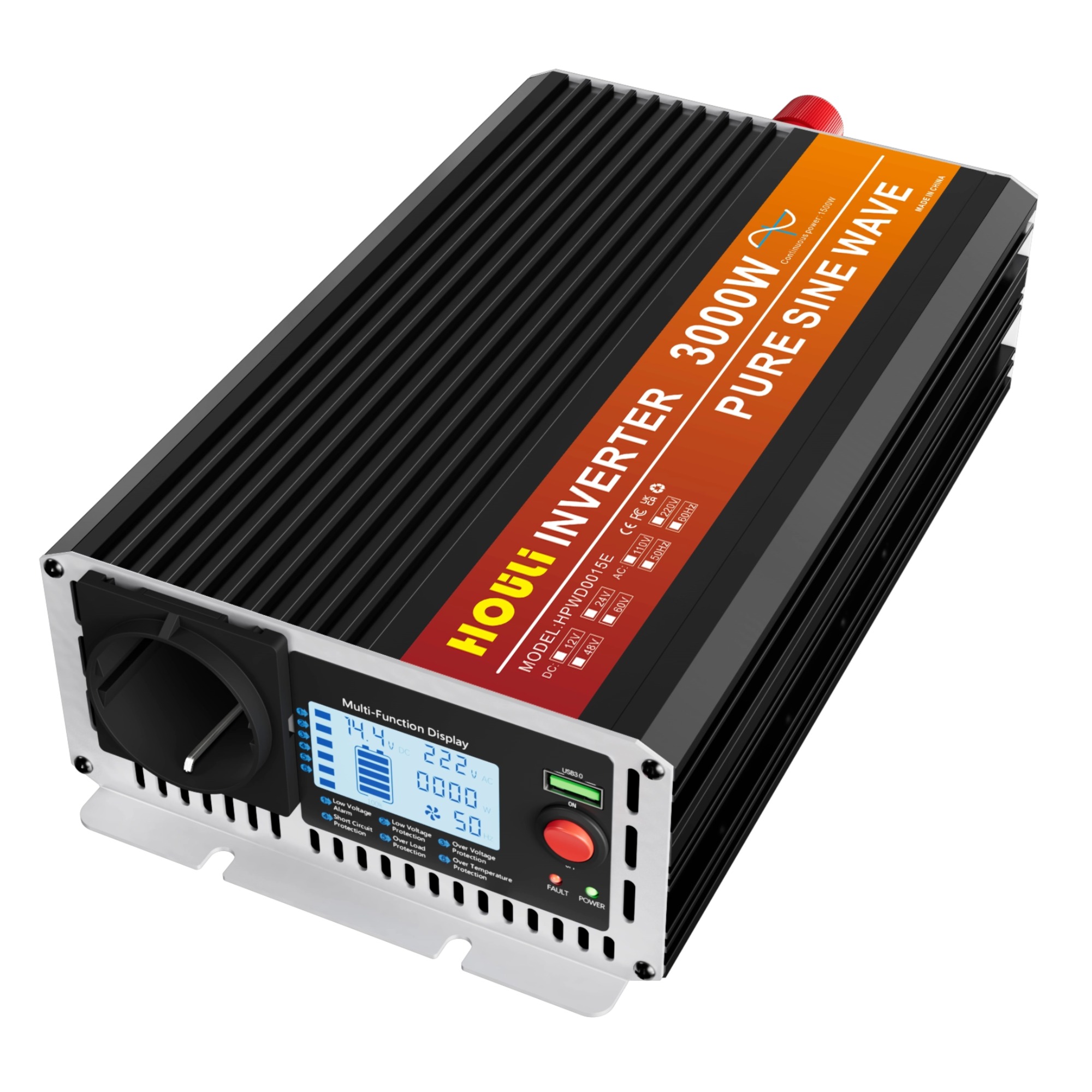 Inverter 24V 3000W UPS - High Power & Pure Sine Wave