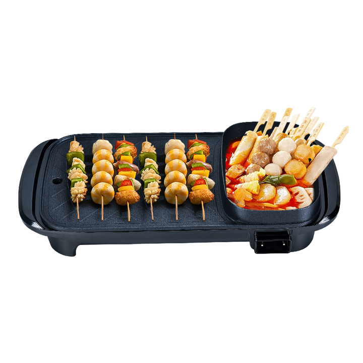 Multi-Function Household Electric Grills Set Non-Stick Indoor/Outdoor ...