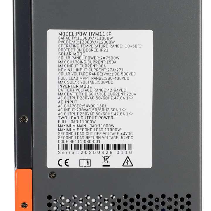 For PowMr 11KW Solar Hybrid Inverter 380V Three-Phase Parallel-Ready ...