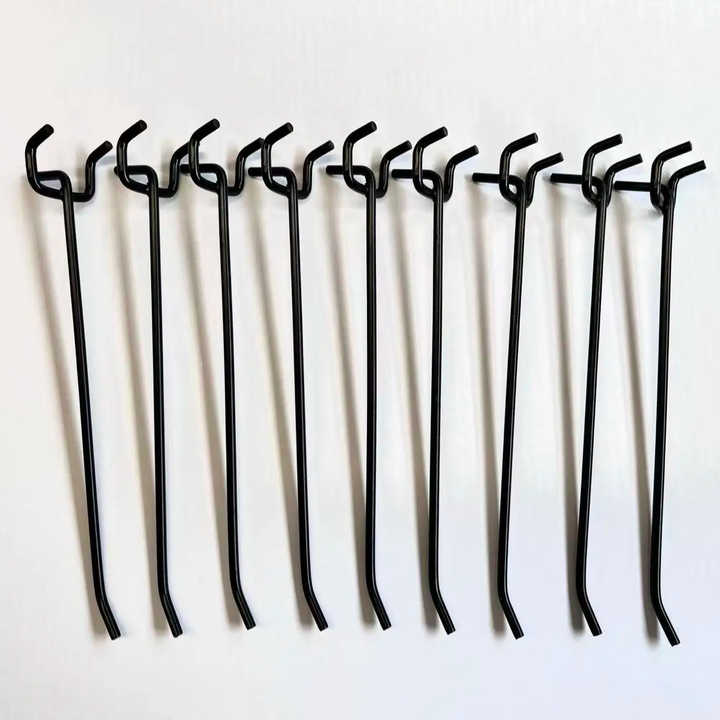 Single Black Supermarket Retail Store Shop Pegboard Display Hook ...