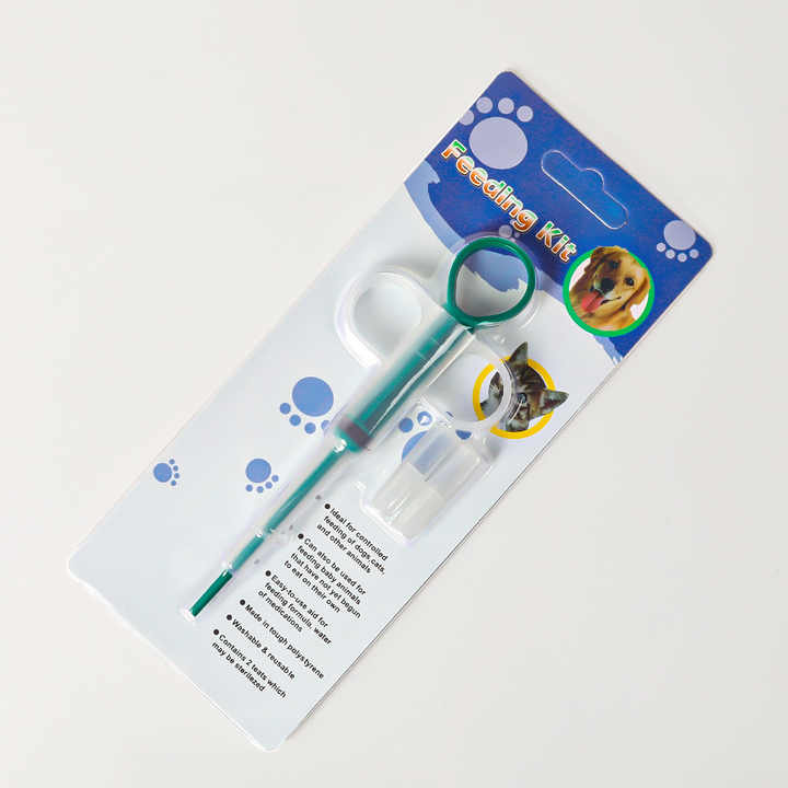 Reusable Needle Tube Medicine Feeder Syringe Paper Pet Training ...