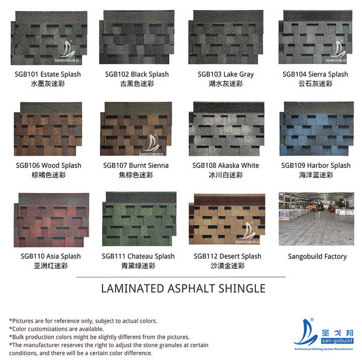 Decorated Architectural Roof Asphalt Shingles - Durable & Stylish