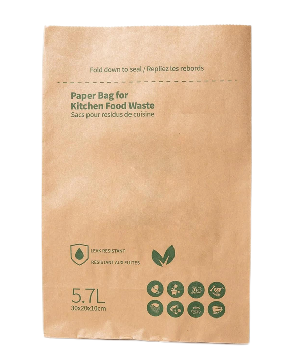 5kg 10kg Biodegradable Compostable Kraft Paper Bag for Kitchen Organic ...