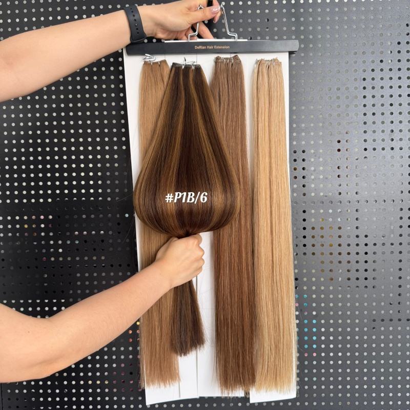 2025 UK Popular No Shedding Top Quality Remy Human European Genius Weft ...