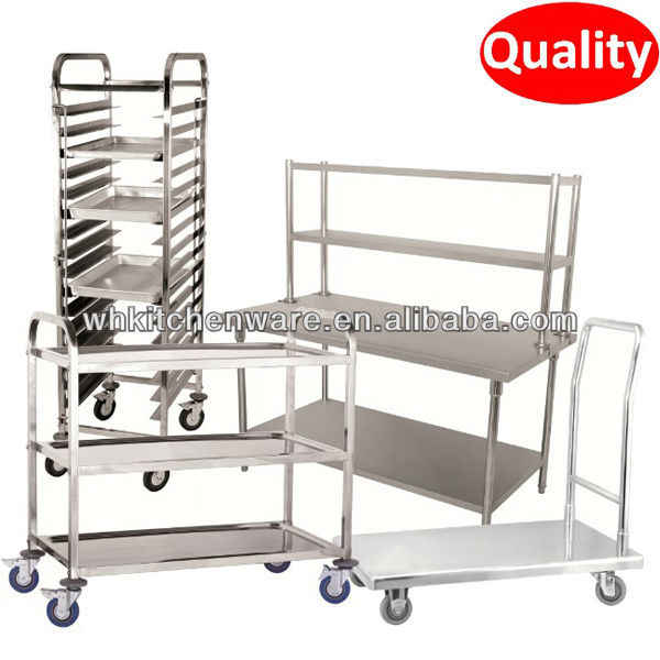 Stainless Steel Tray Rack Trolley GN 1/1 Pan 15 Tiers