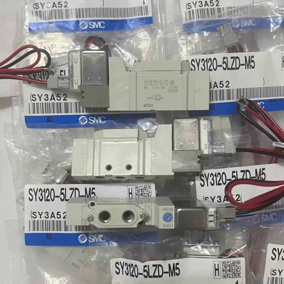 SMC Original 5 Port Solenoid Valve SY3120-5LOZD-C6 SY3120-5LZD-C4/M5 ...