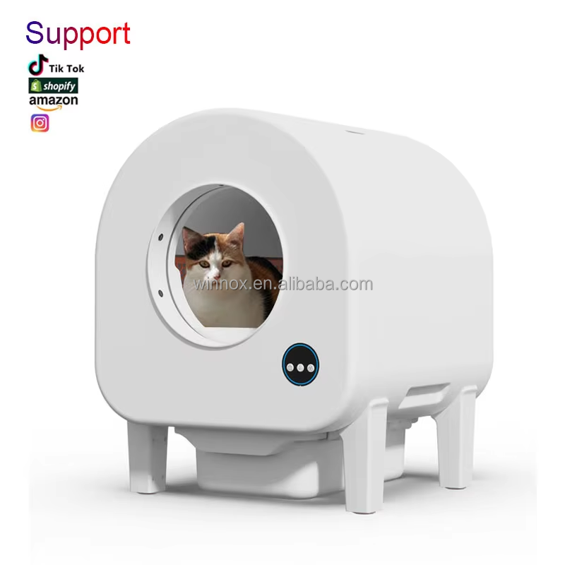 2026 Low Noise Large Automatic Cat Litter Sandbox APP Detachable 68L ...
