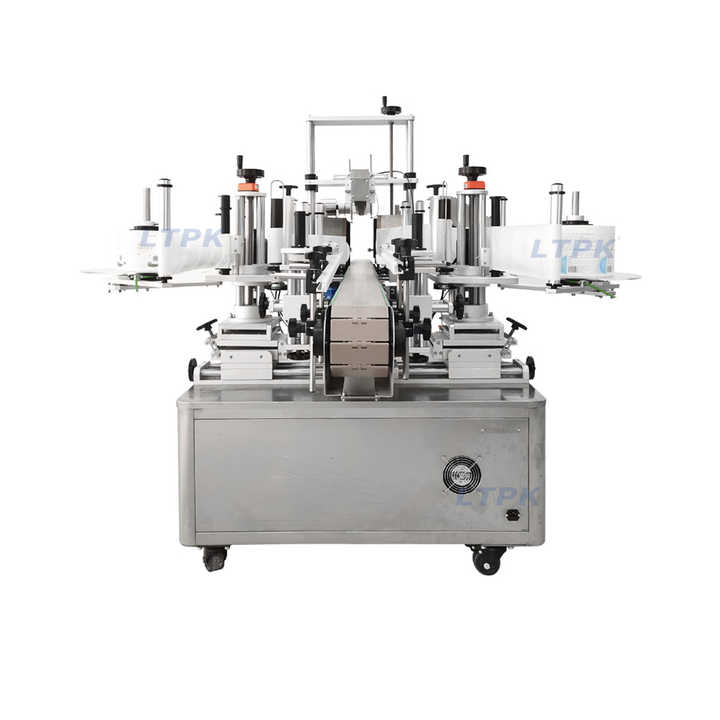 LT-600 Double-sided Vertical Labeling Machine Full Automatic Self Adhesive Flat Round 5L Bottle ...