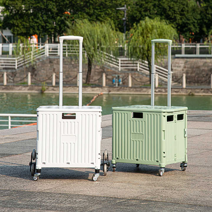 Modern Multi-Functional Foldable Plastic Trolley Case Rectangle Design ...