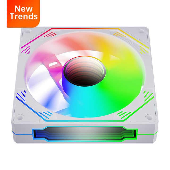 SNOWMAN ARGB Mirror PC Case Fan 4Pin PWM 120mm ATX Fans Gaming Cooling ...