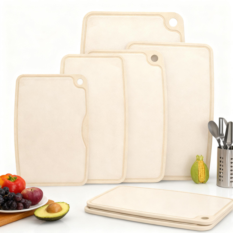 Baby Food Prep Rice Husk Cutting Board Heat Resistant Eco-Friendly ...
