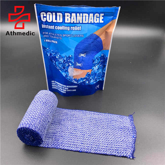 2025 Athmedic Sports Cold Wrap Elastic Blue Elasticated Cool Bandage ...