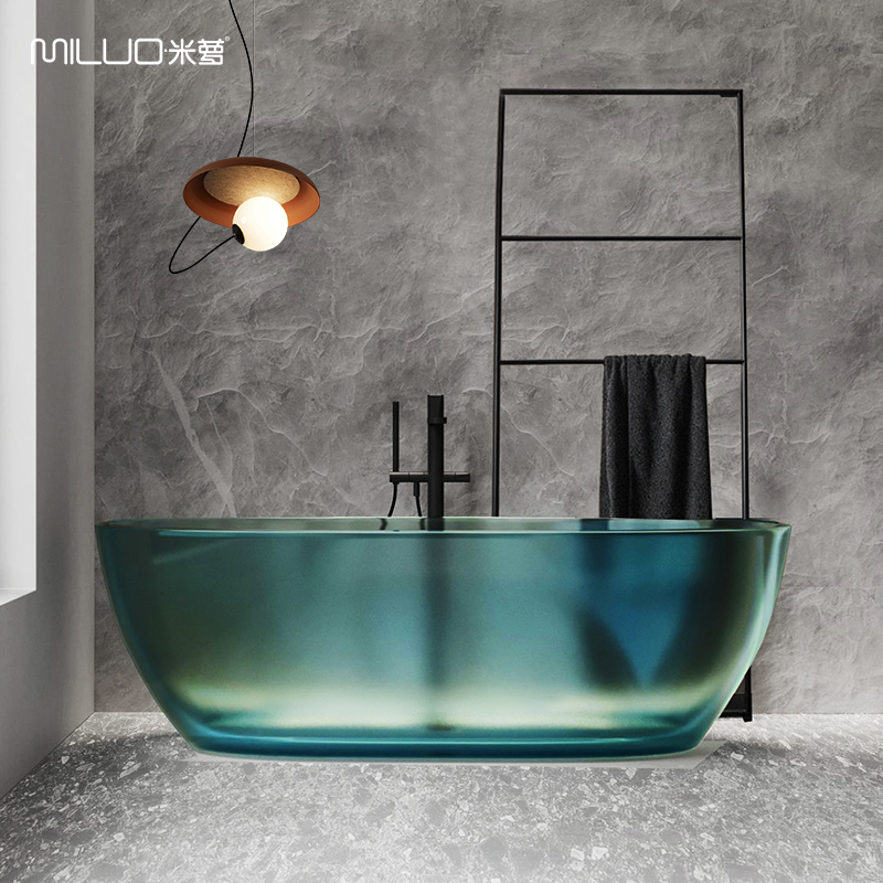 Freestanding Acrylic Bathtub in Large Solid Surface Design ...
