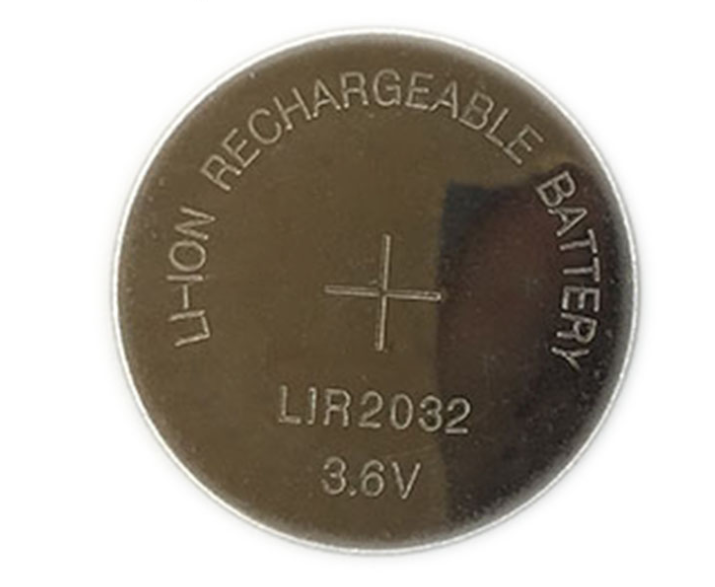 LIR2032 Coin Cell Battery 2032 Lithium charging button battery Can ...
