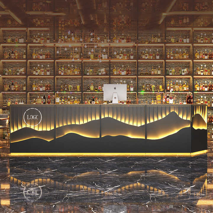 Customized Luxury Restaurant Bar Counter - Modern Design