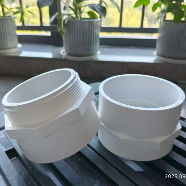 SCH40 ASTM 4\" White PVC Male & Female Thread Coupling UPVC for Water ...