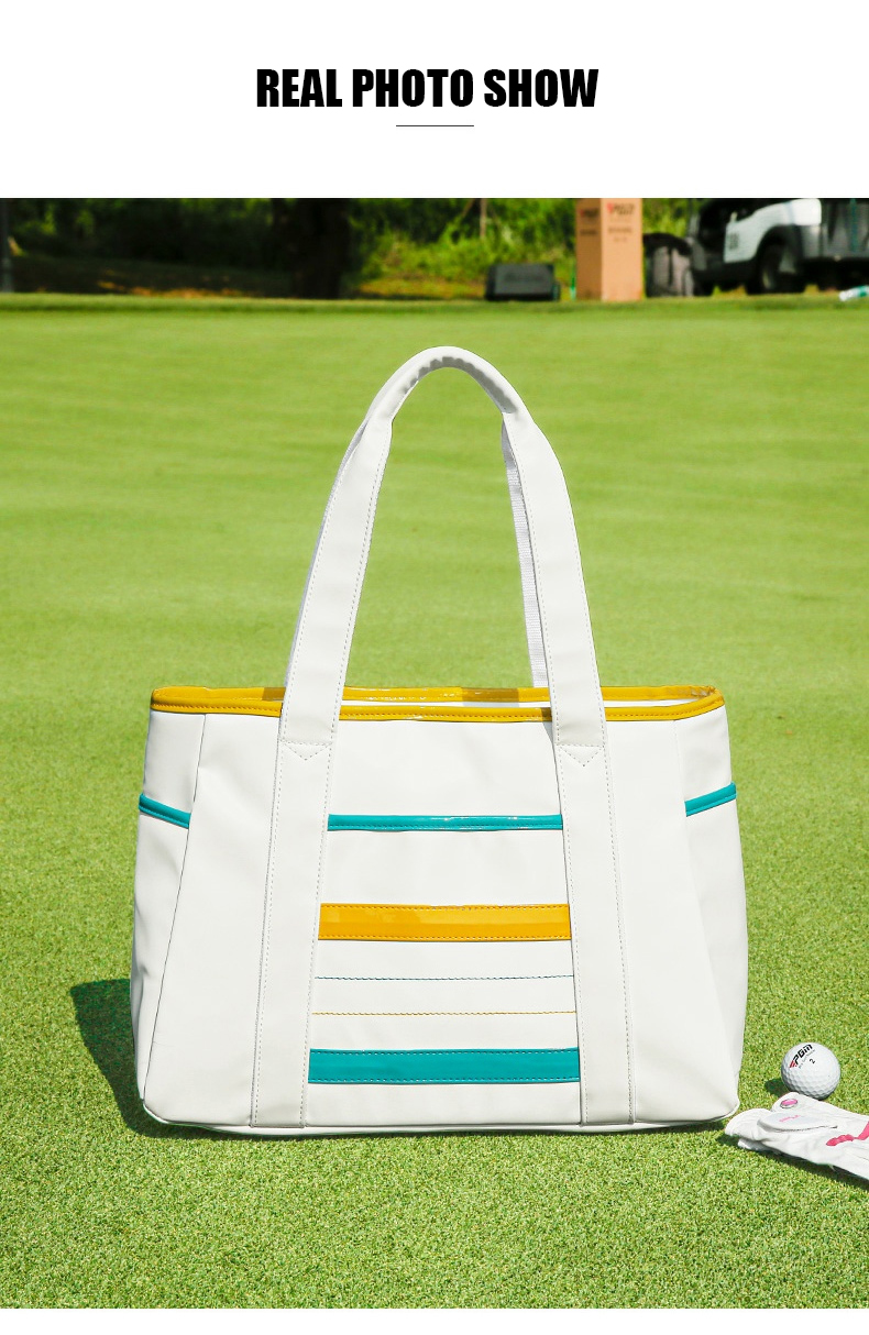 PGM YWB025 waterproof lightweight golf clothes bag women boston bag pu ...