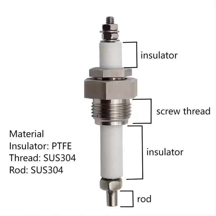 High Temperature Stainless Steel 304 Copper PTFE Water Level Probe for ...