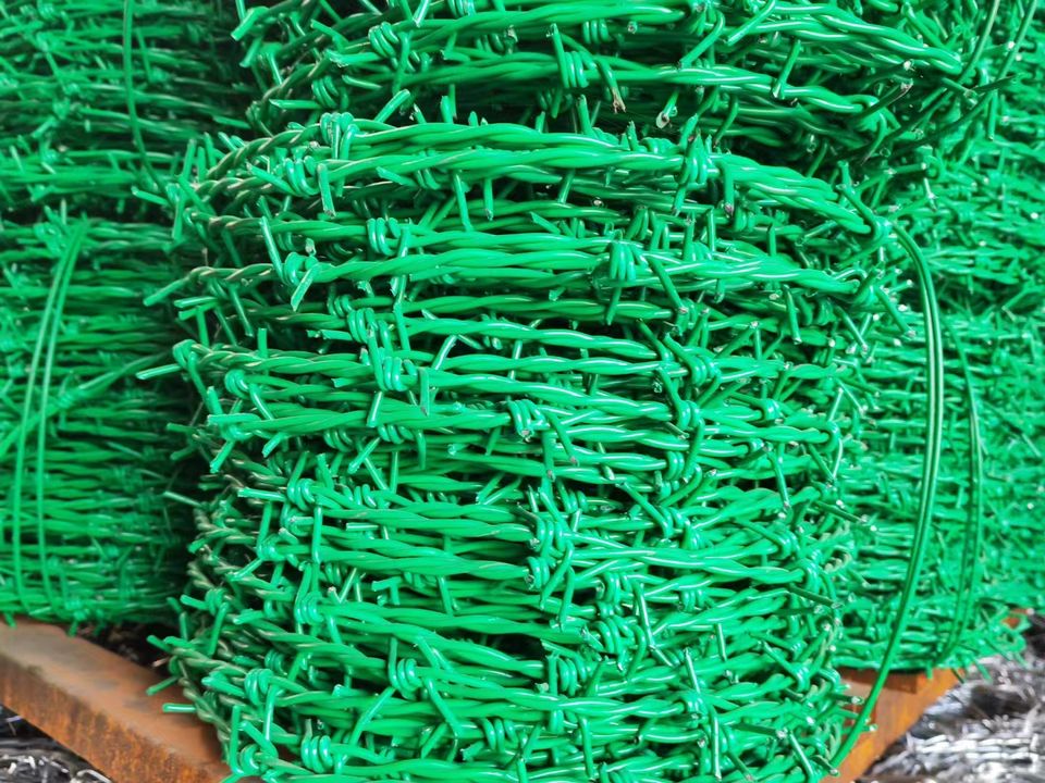 Factory High Security PVC Barbed Wire Fence Roll Galvanized Barbed Wire ...