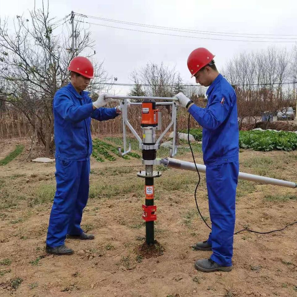 Efficient Helical Pile Installation with WBQ HD07 Motor-Driven Equipment