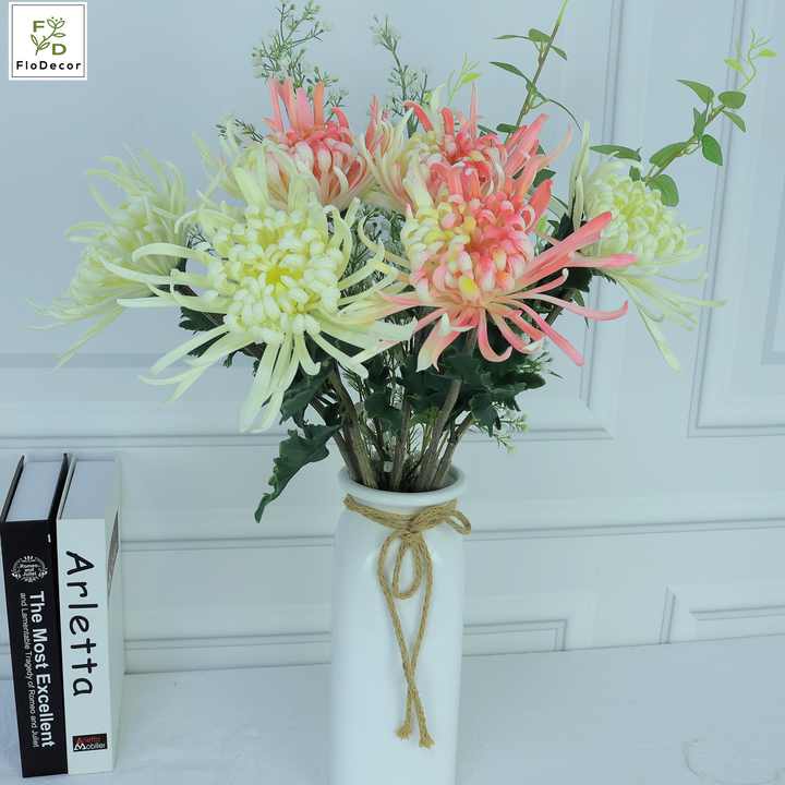 High Quality Single Stem Real Touch Artificial Chrysanthemum Flowers ...