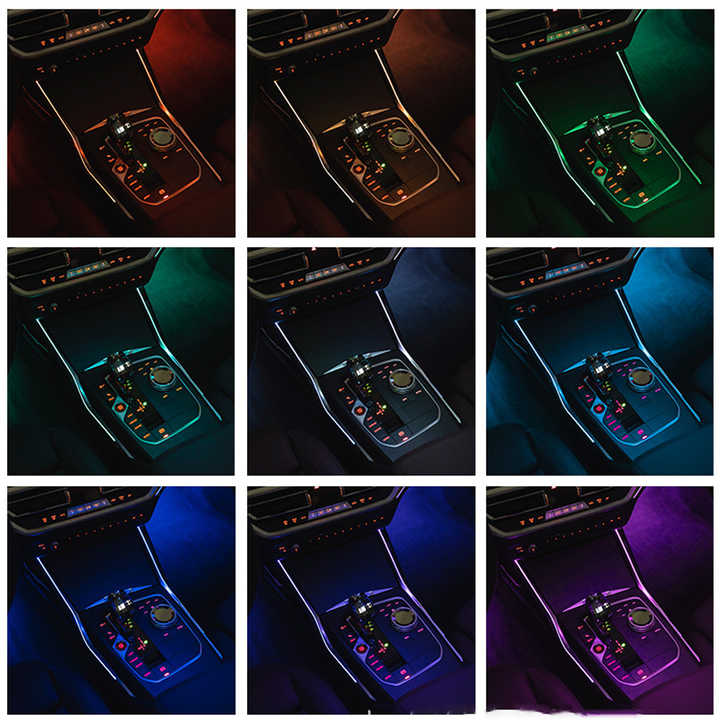 11 Colours Center Armrest Saddle Light LED Decorative Lights Car ...