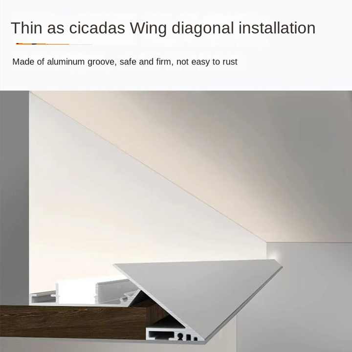 73.2*30.2MM Cove Lighting Plaster in LED Profile Ceiling Indirect ...