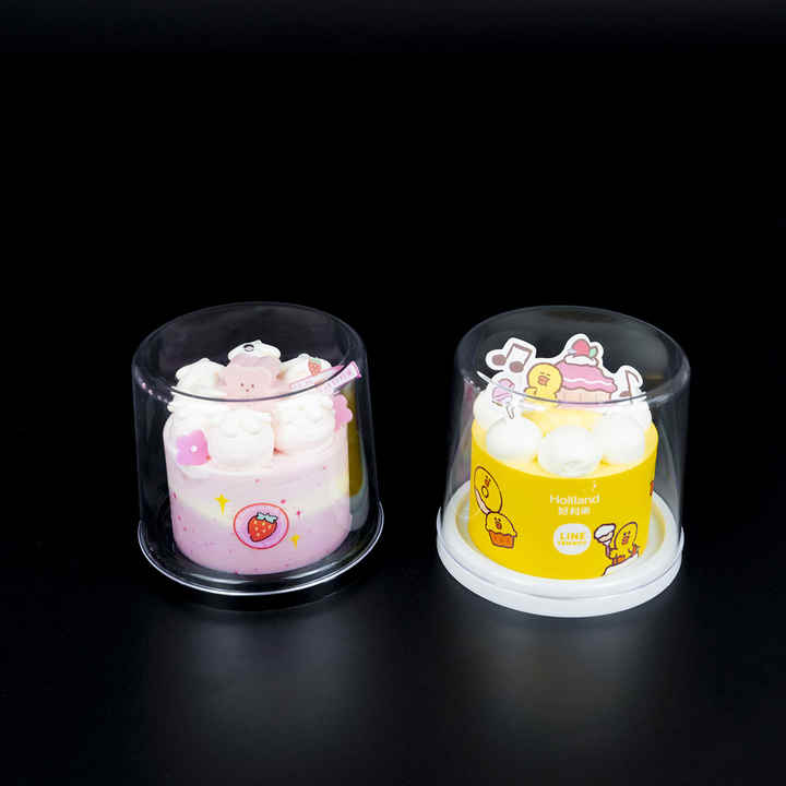 Mini Square Red Velvet Black for Forest Cake PET Tiramisu Container ...