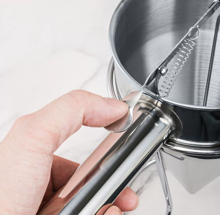 Stainless Steel Christmas Wedding Candle Funnel Conical Tool with Stand ...